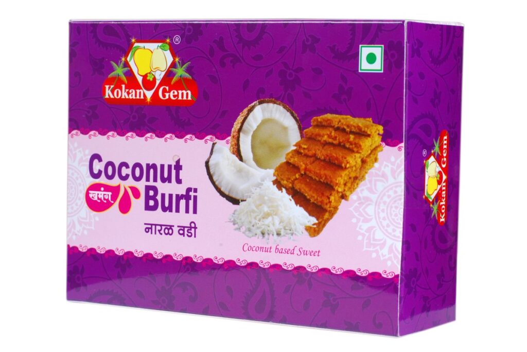 COCONUT BURFI-200GM - Kokan Gem